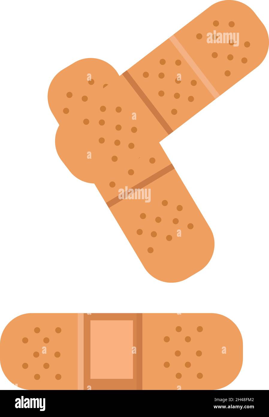 Band aid, illustration, vector on a white background Stock Vector Image ...