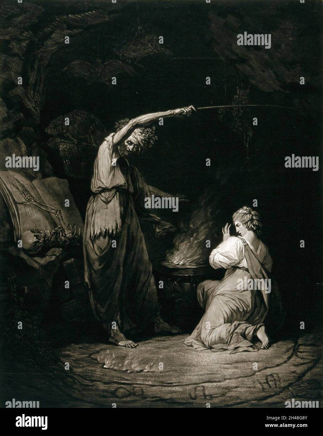 Witch spell engraving hi-res stock photography and images - Alamy