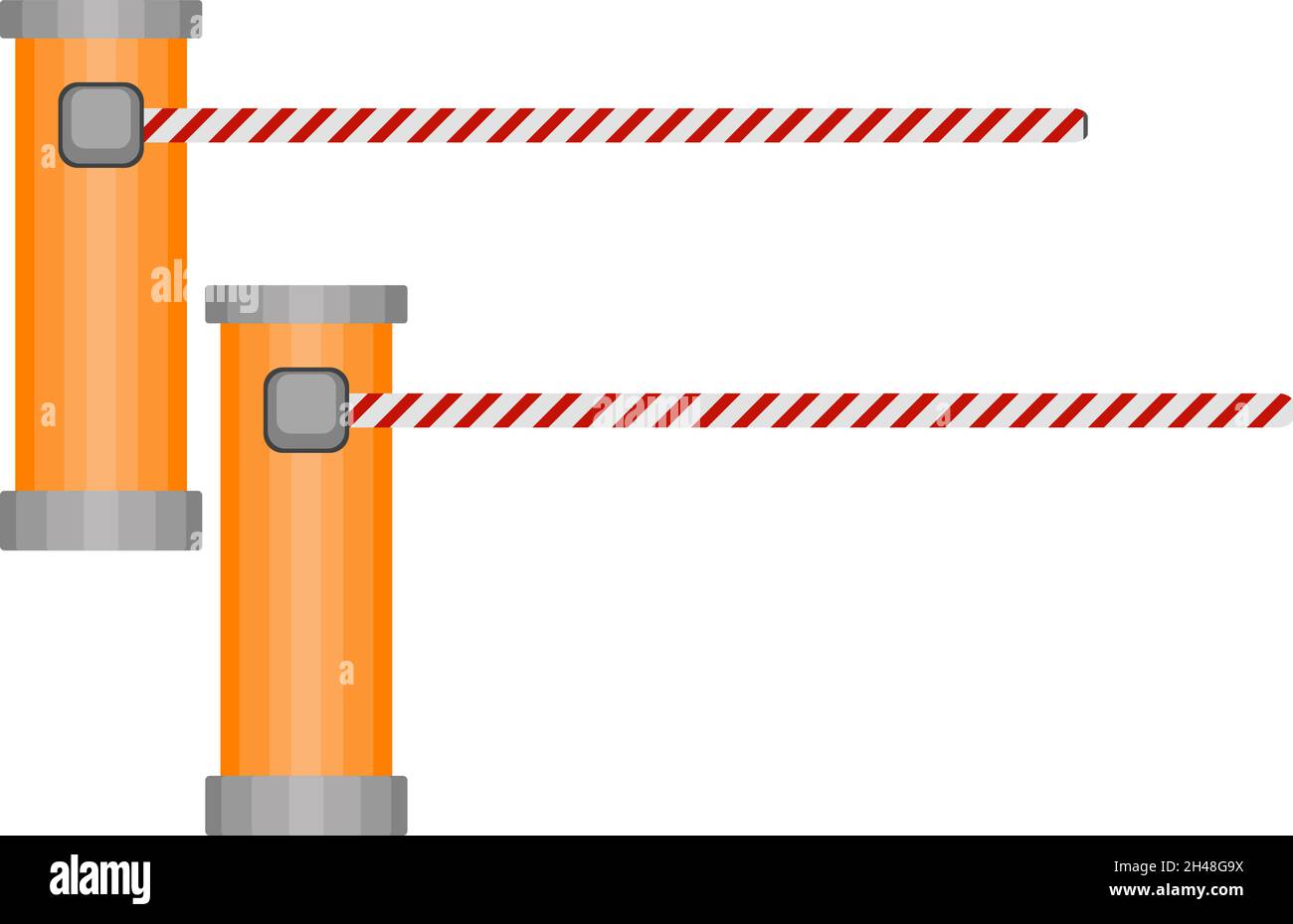 Vector automatic barrier hi-res stock photography and images - Alamy