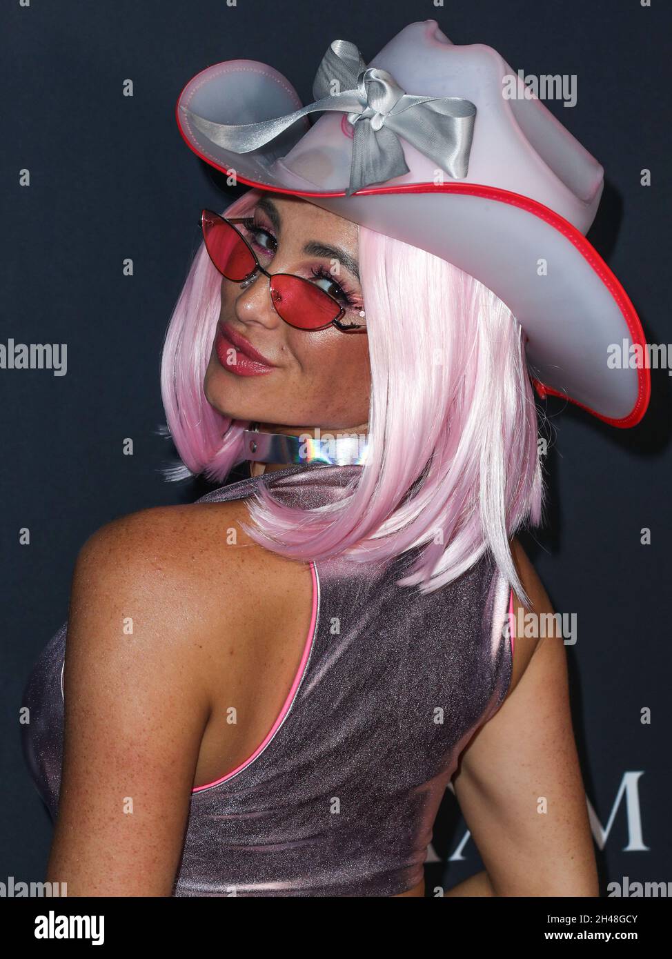 WEST HOLLYWOOD, LOS ANGELES, CALIFORNIA, USA - OCTOBER 31: Model Kayla ...