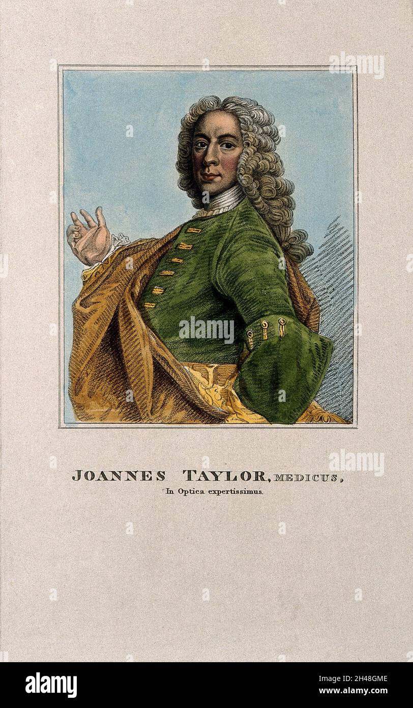 John Taylor. Coloured stipple engraving after P. Ryche Stock Photo - Alamy
