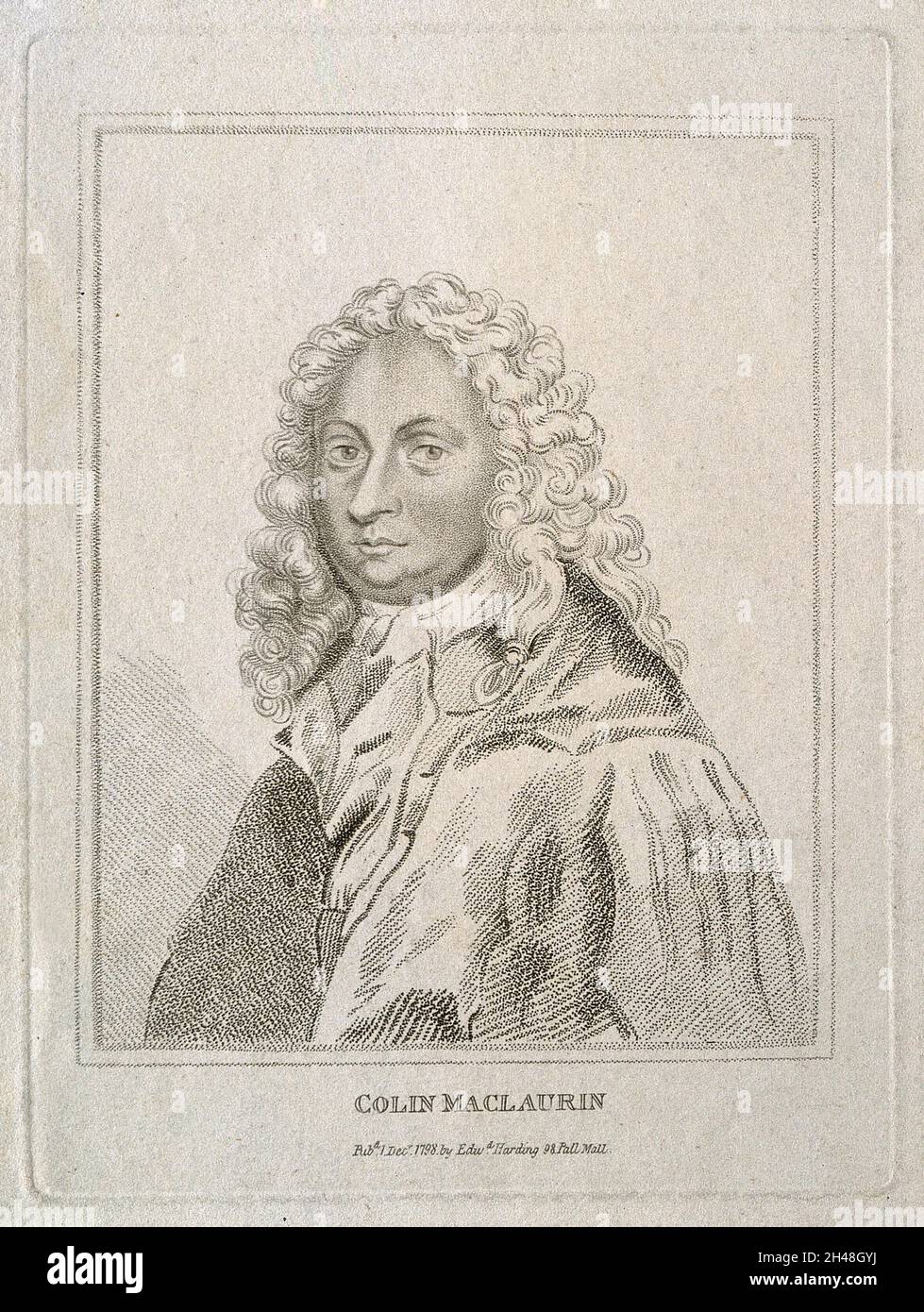 Colin Maclaurin. Stipple engraving, 1798 Stock Photo - Alamy