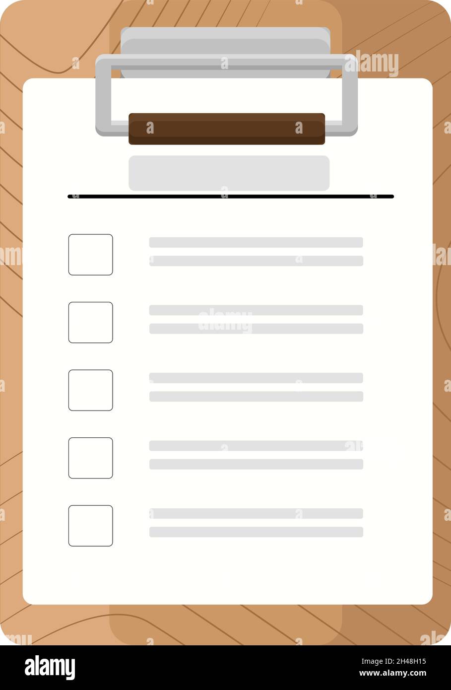 Clipboard, illustration, vector on a white background Stock Vector ...