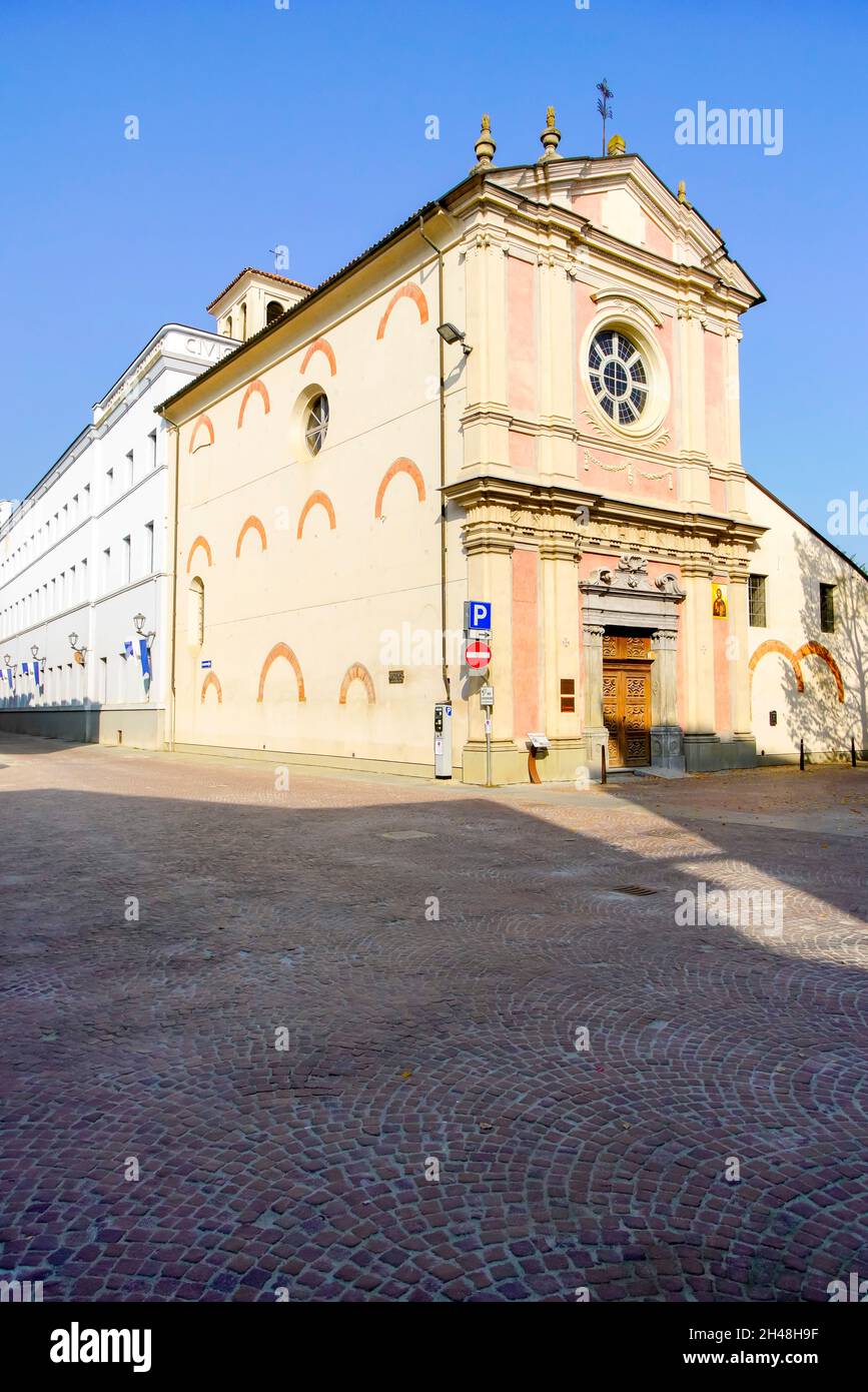 Exterior of the Santa Caterina church in Alba, This is a small church ...