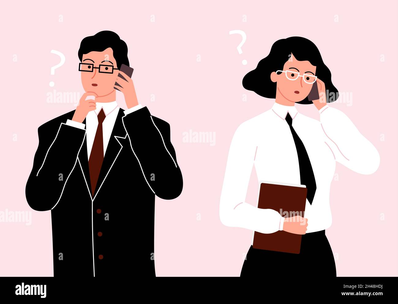 Cartoon girl asking question Stock Vector Images - Alamy