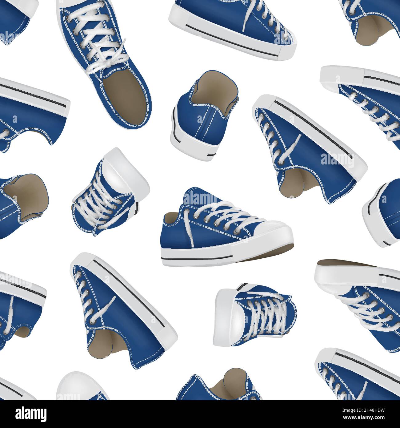 Shoes pattern. Colored sport sneakers collection for textile design ...