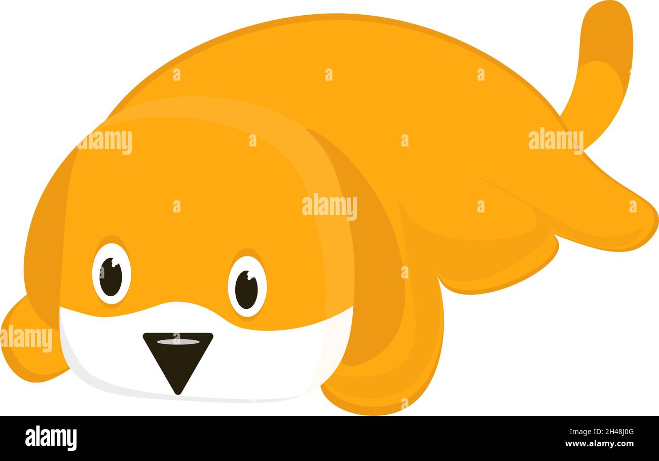 Yellow dog Stock Vector Images - Alamy