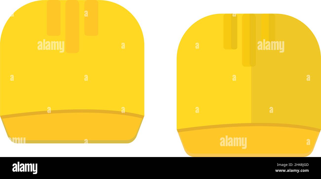 Construction cap, illustration, vector on a white background Stock ...