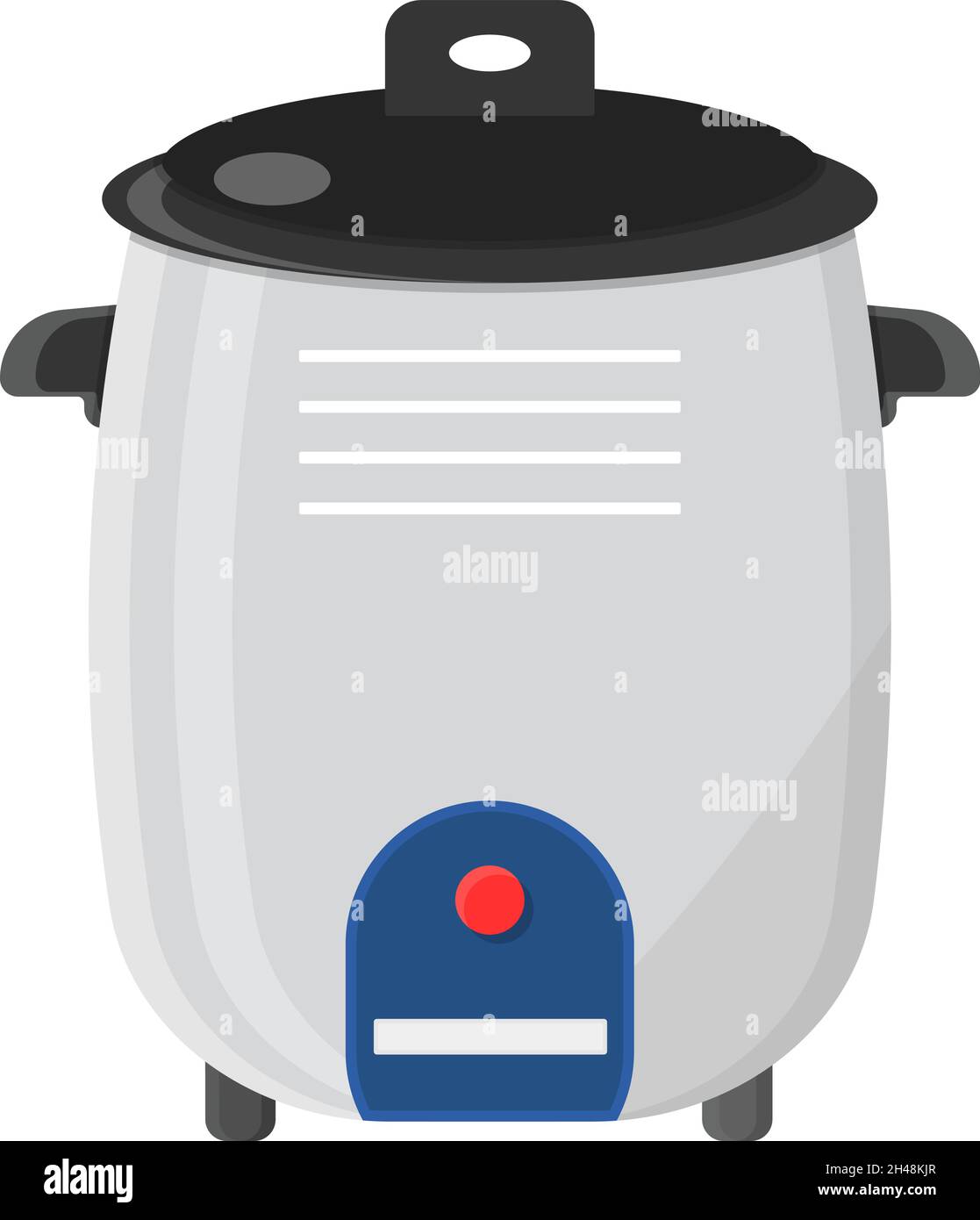 Electric cooker, illustration, vector on a white background Stock ...