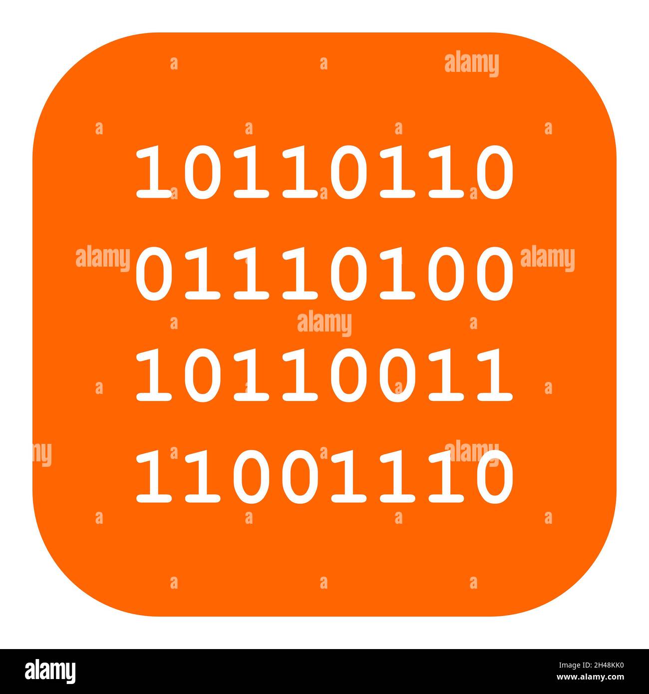 Binary code and app icon Stock Photo - Alamy