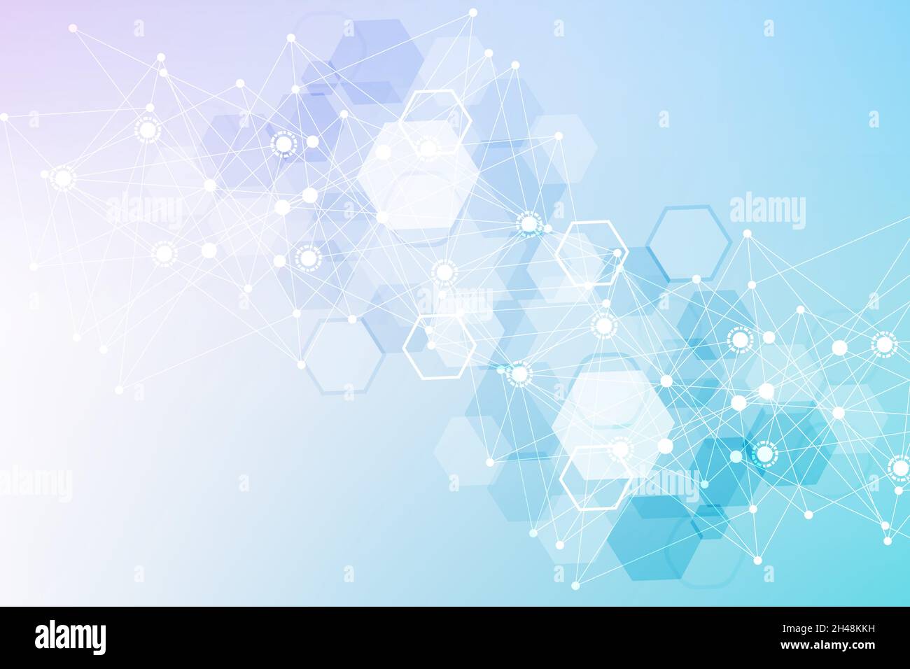 Modern futuristic background of the scientific hexagonal pattern ...