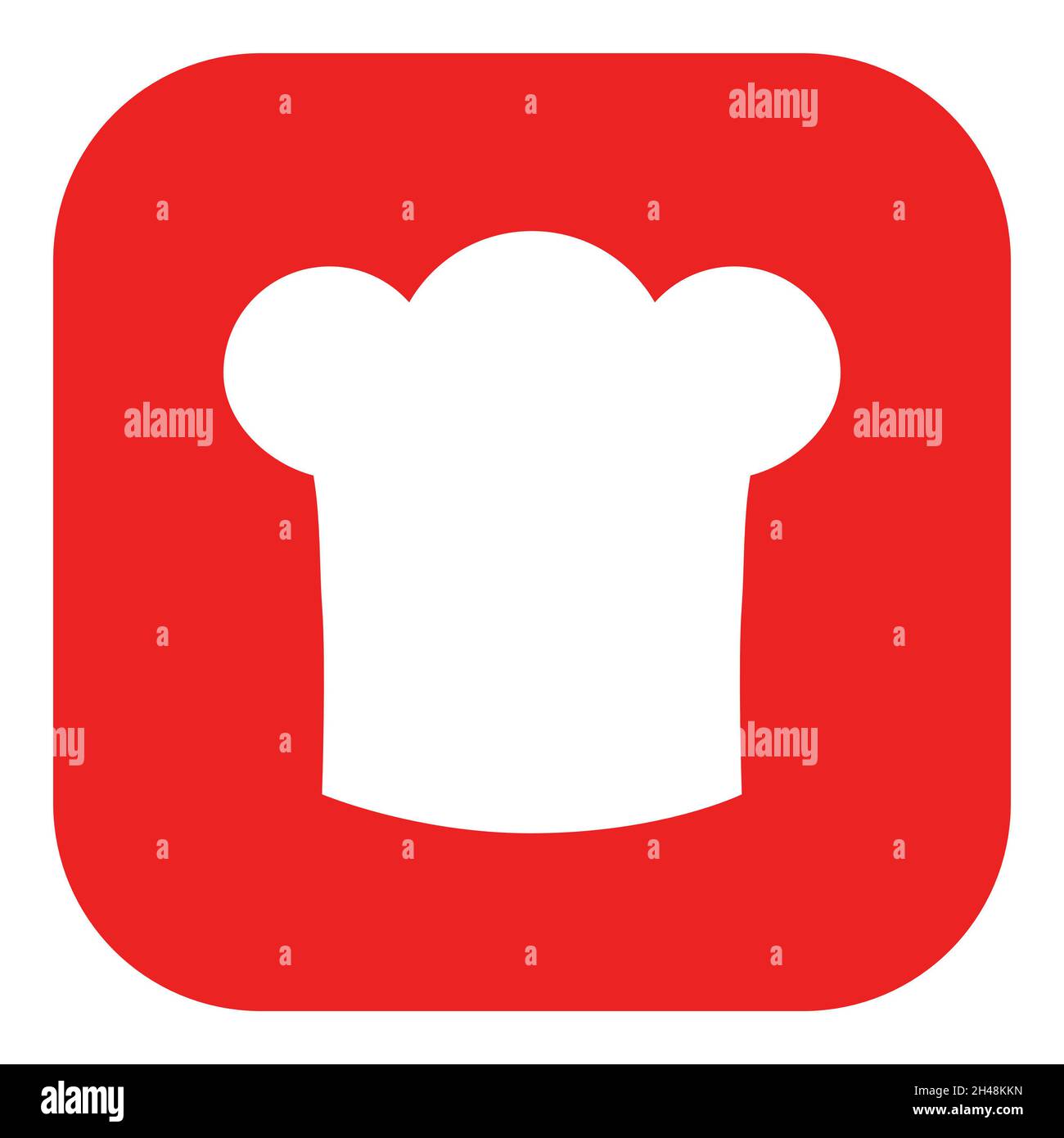 Chef hat and app icon Stock Photo - Alamy