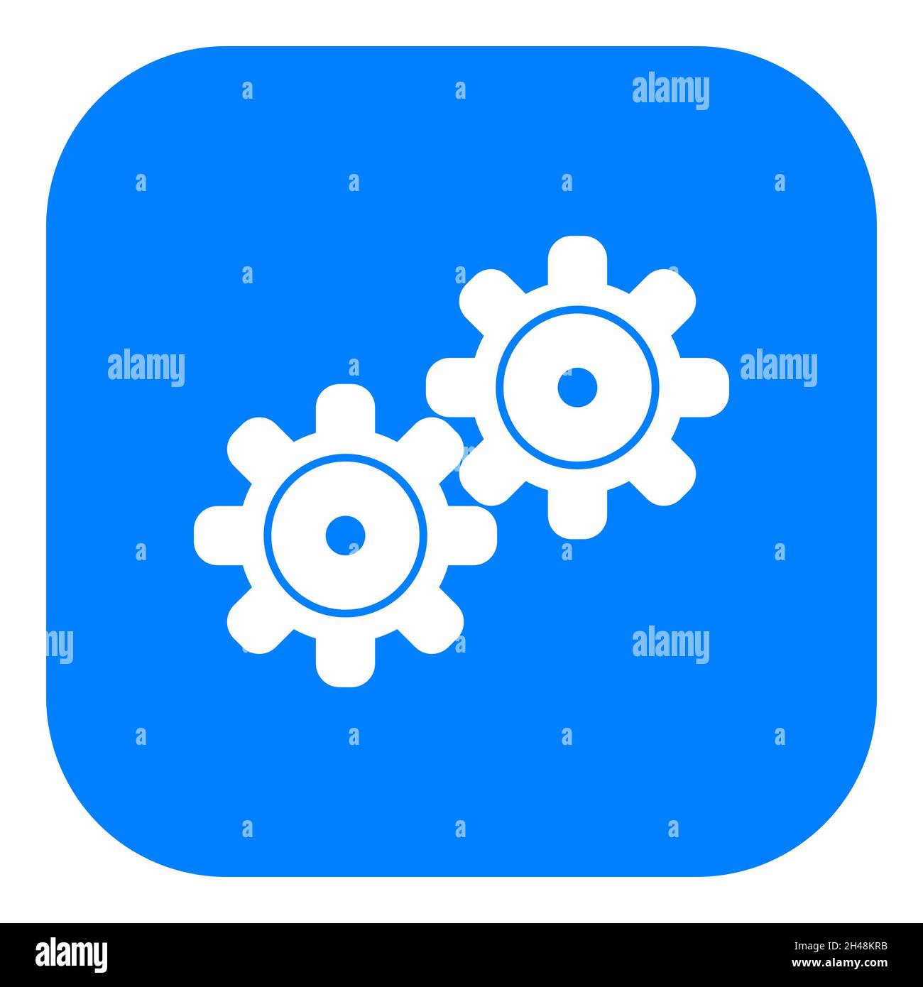Gears and app icon Stock Photo - Alamy