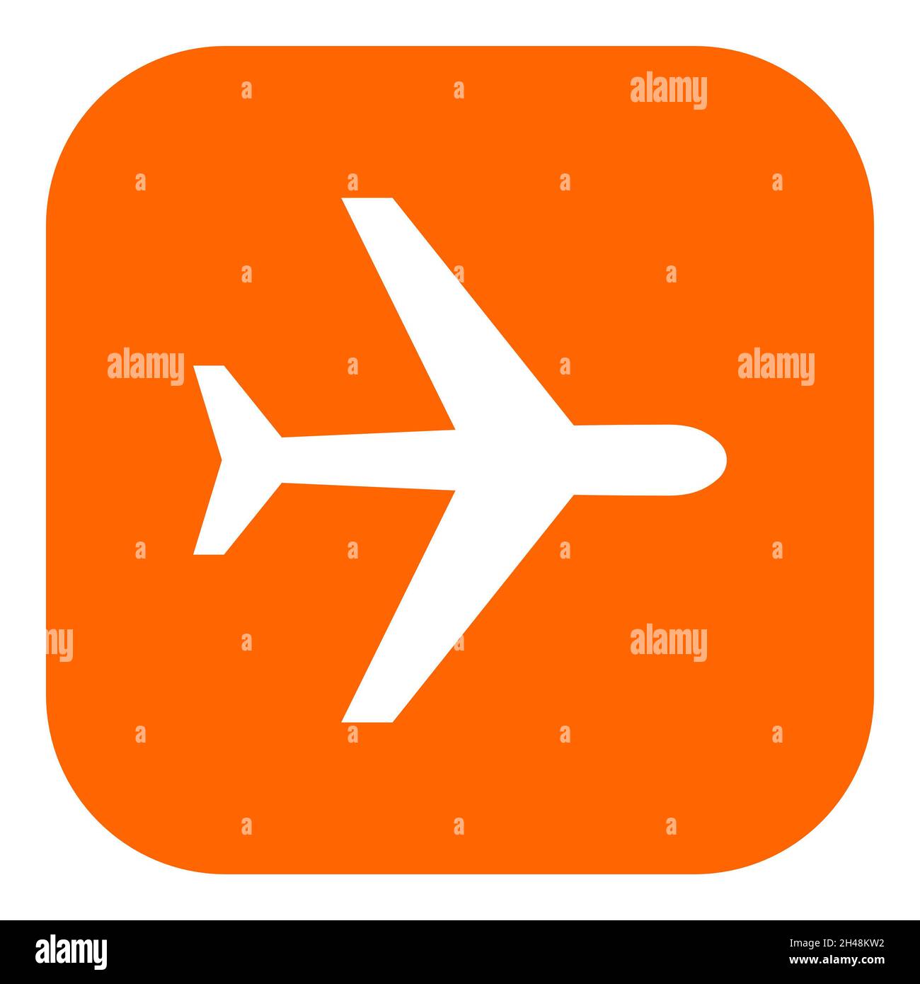 Airplane and app icon Stock Photo - Alamy