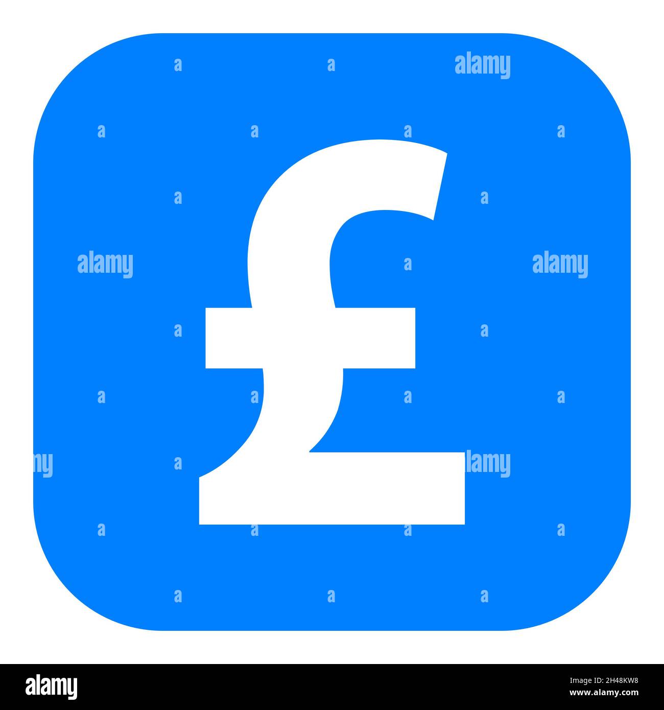 Pound sterling and app icon Stock Photo - Alamy