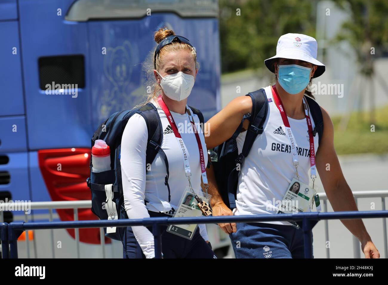 JULY 23rd, 2021 - TOKYO, JAPAN: Rebecca EDWARDS and Beccy MUZERIE of ...