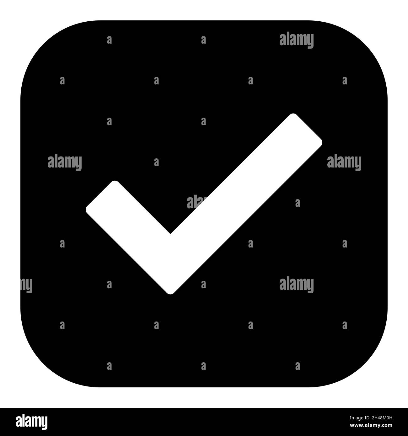 Tick and app icon Stock Photo - Alamy