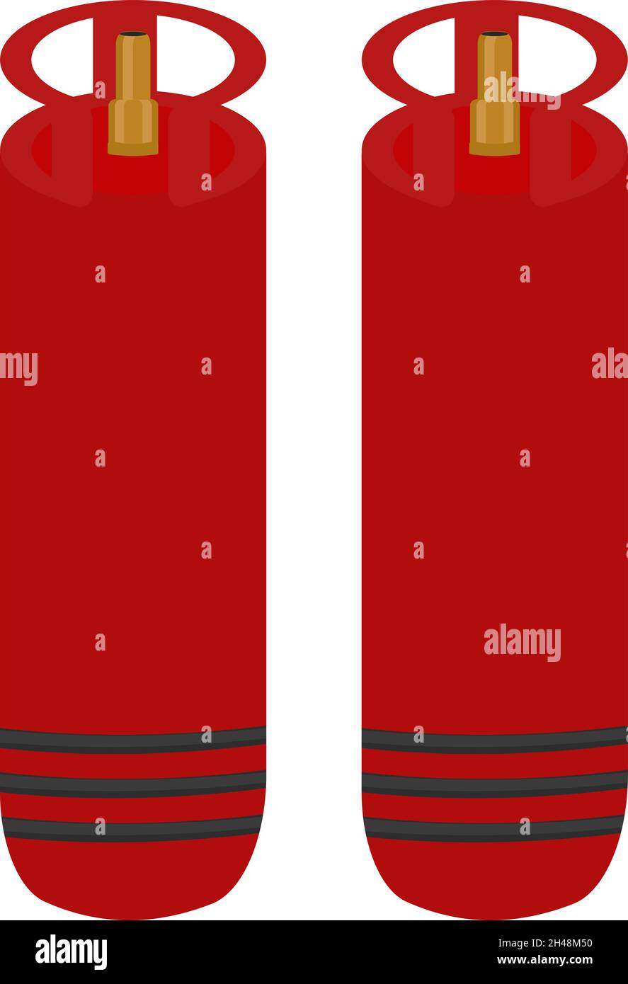 Red cylinder, illustration, vector on a white background Stock Vector ...