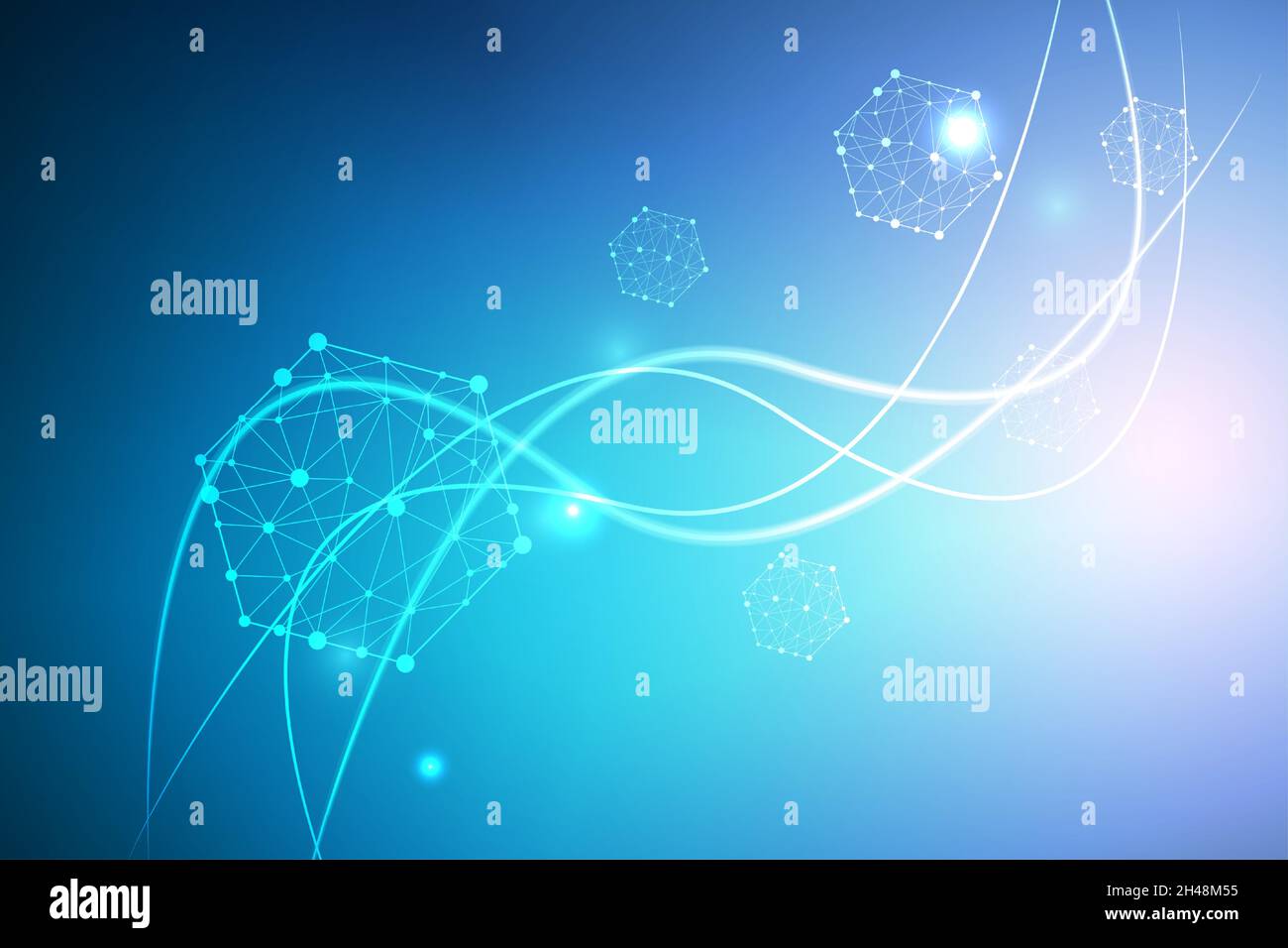 Modern futuristic background of the scientific hexagonal pattern ...