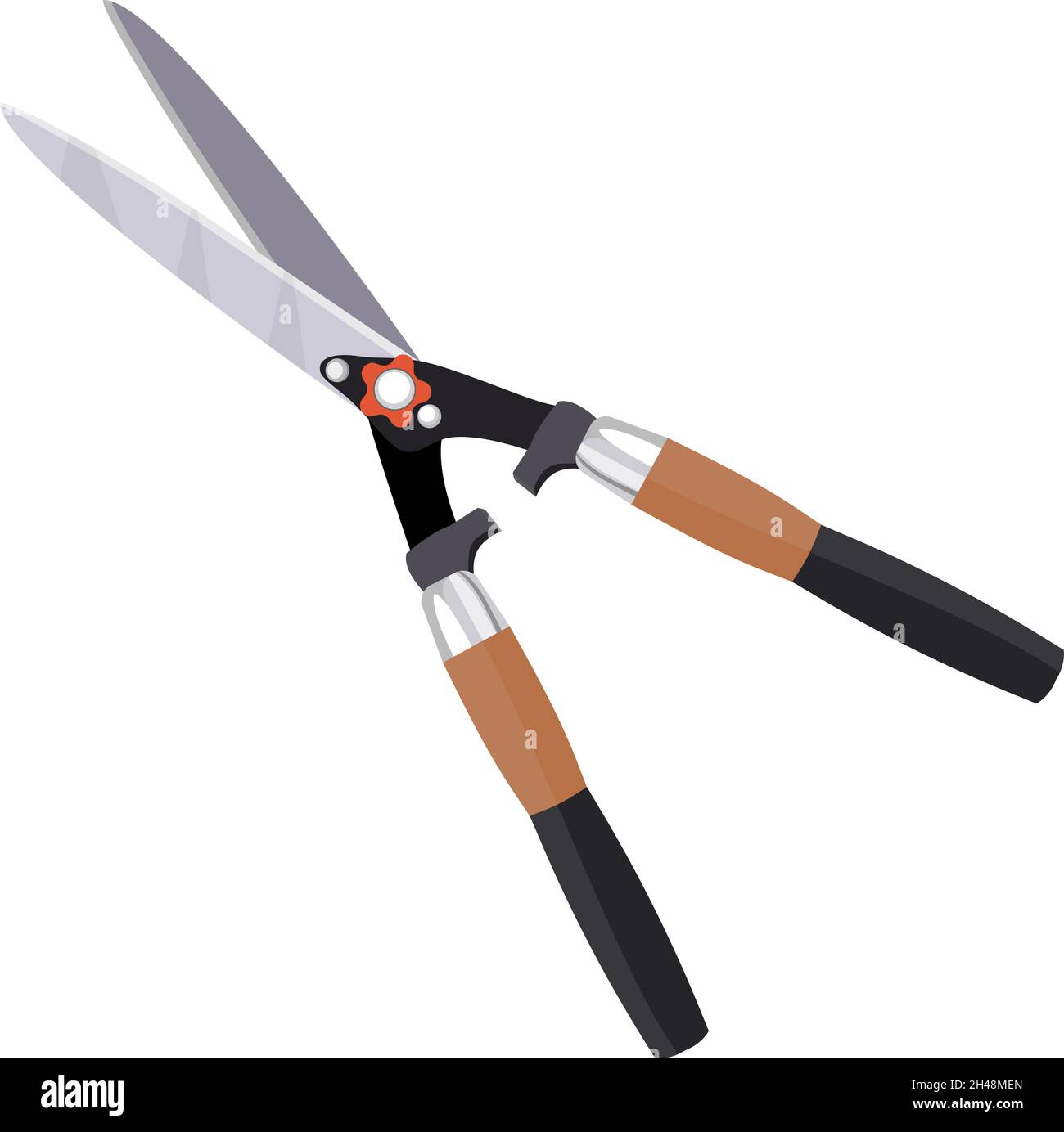 Falcon hedge shear, illustration, vector on a white background Stock ...