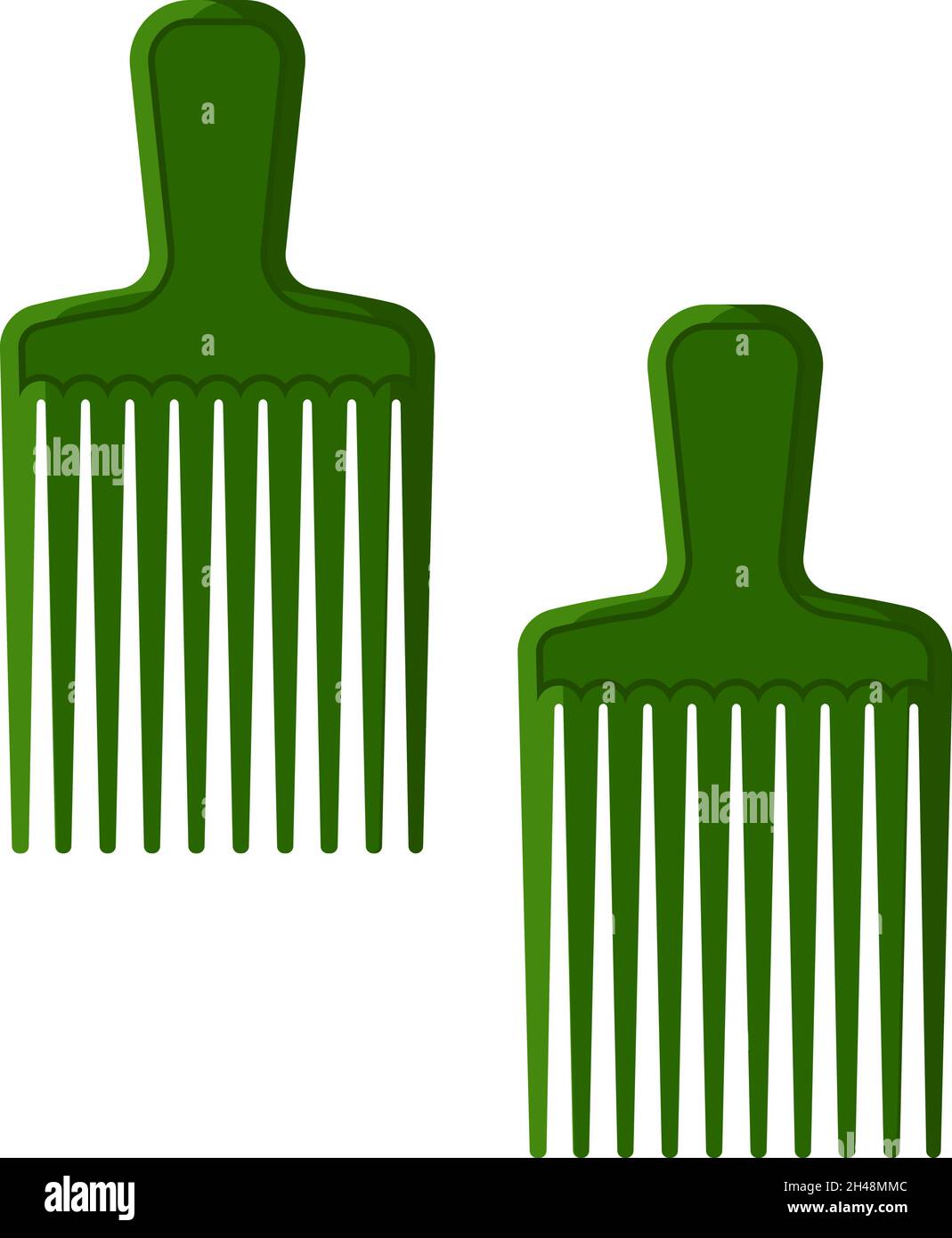 Hair comb, illustration, vector on a white background Stock Vector ...