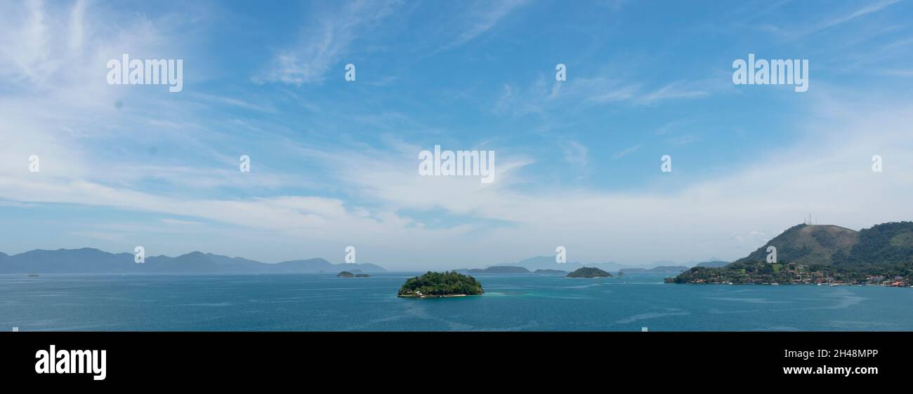 Small island in brazilian sea landscape Stock Photo - Alamy