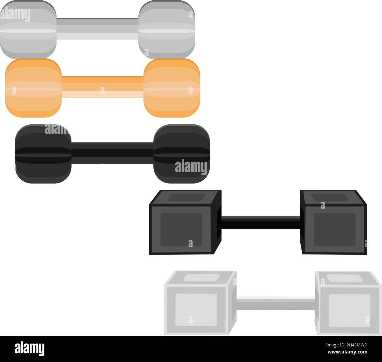 Dumbbells icon vector vectors hi-res stock photography and images - Alamy