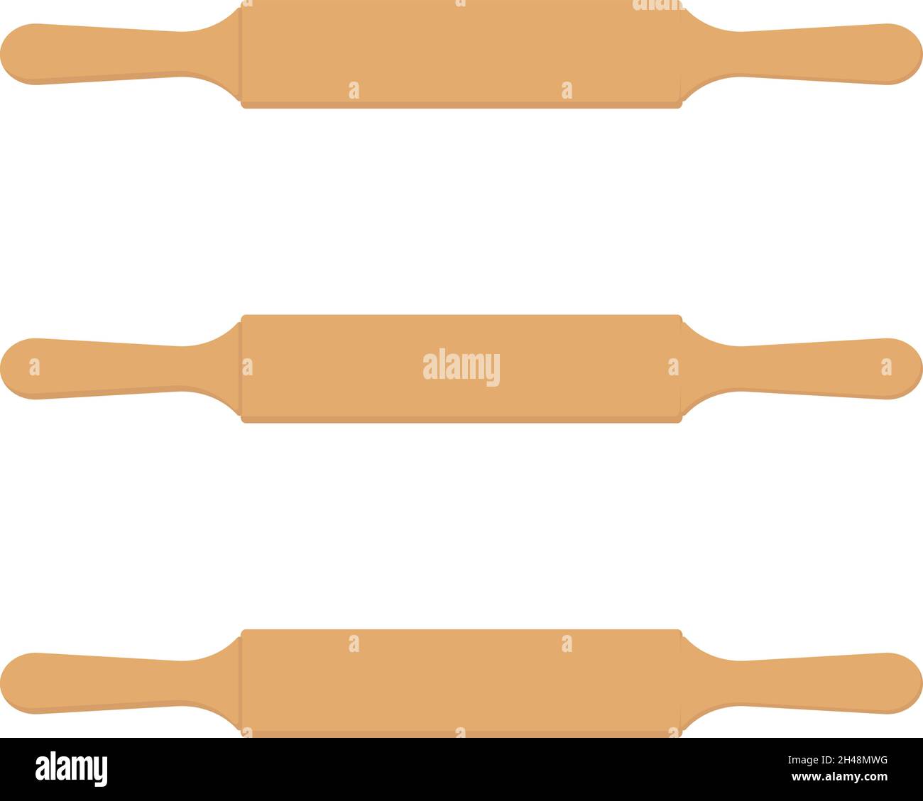 Roller pins, illustration, vector on a white background Stock Vector ...