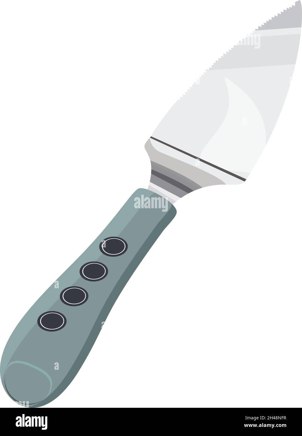 Cake spatula, illustration, vector on a white background Stock Vector ...