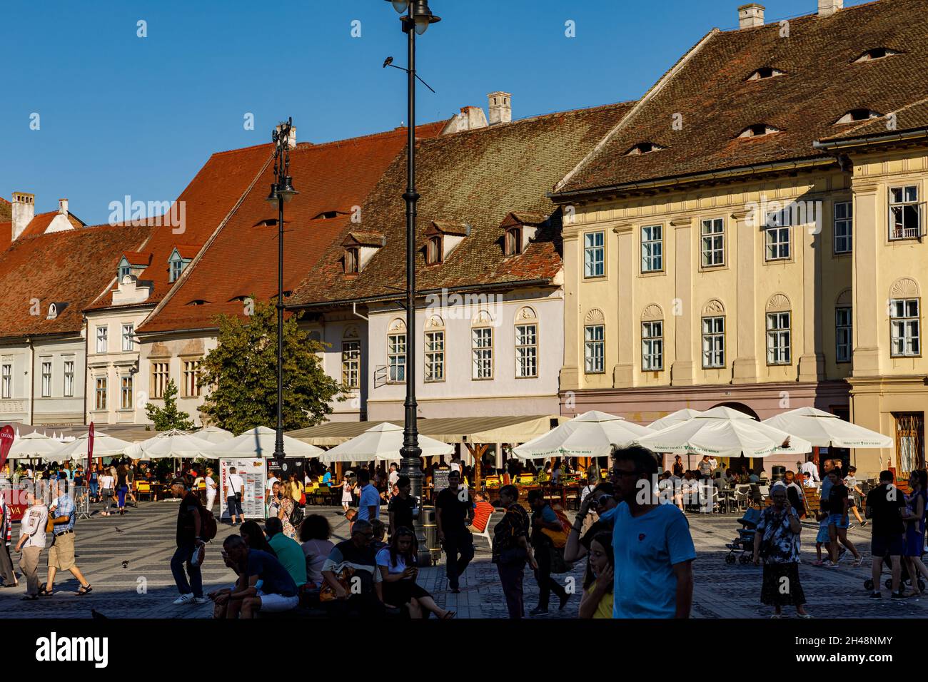 The city of Sibiu in Romania Stock Photo - Alamy