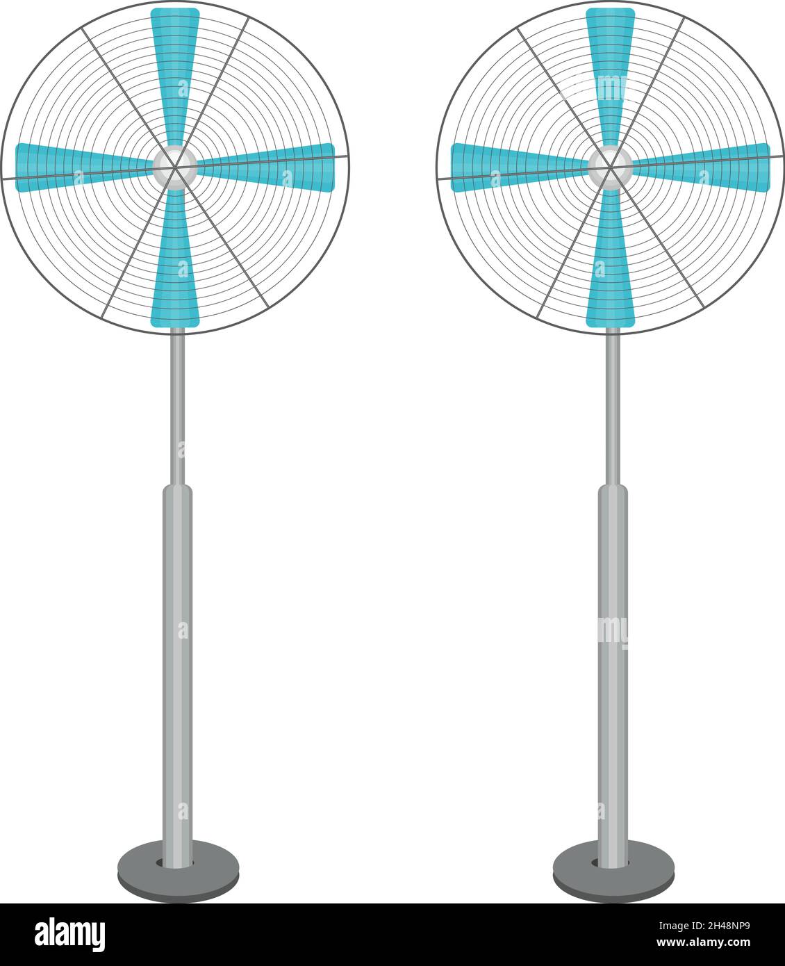 Electric fans, illustration, vector on a white background Stock Vector ...