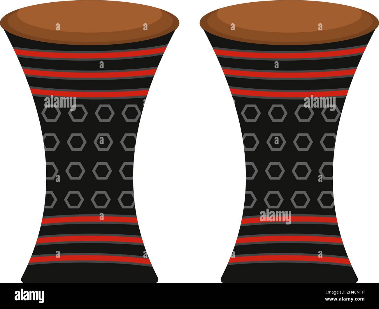 Darbuka, illustration, vector on a white background Stock Vector Image ...