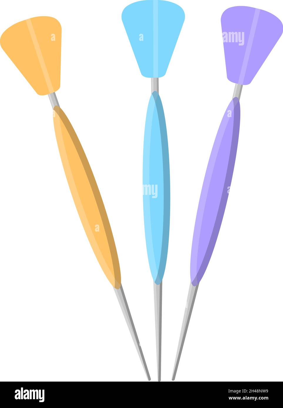 Long dart arrow, illustration, vector on a white background Stock ...