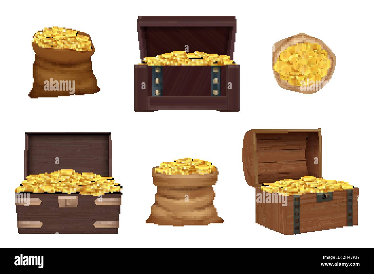 Treasure chest money full hi-res stock photography and images - Alamy