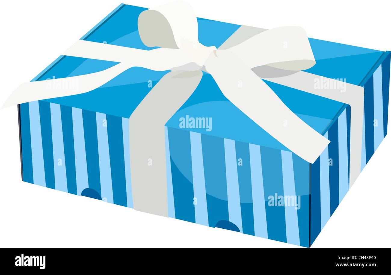 Vector blue gift Stock Vector Images - Alamy