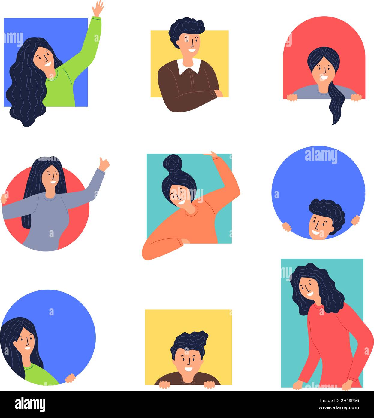 Looking through window frames Cut Out Stock Images & Pictures - Alamy