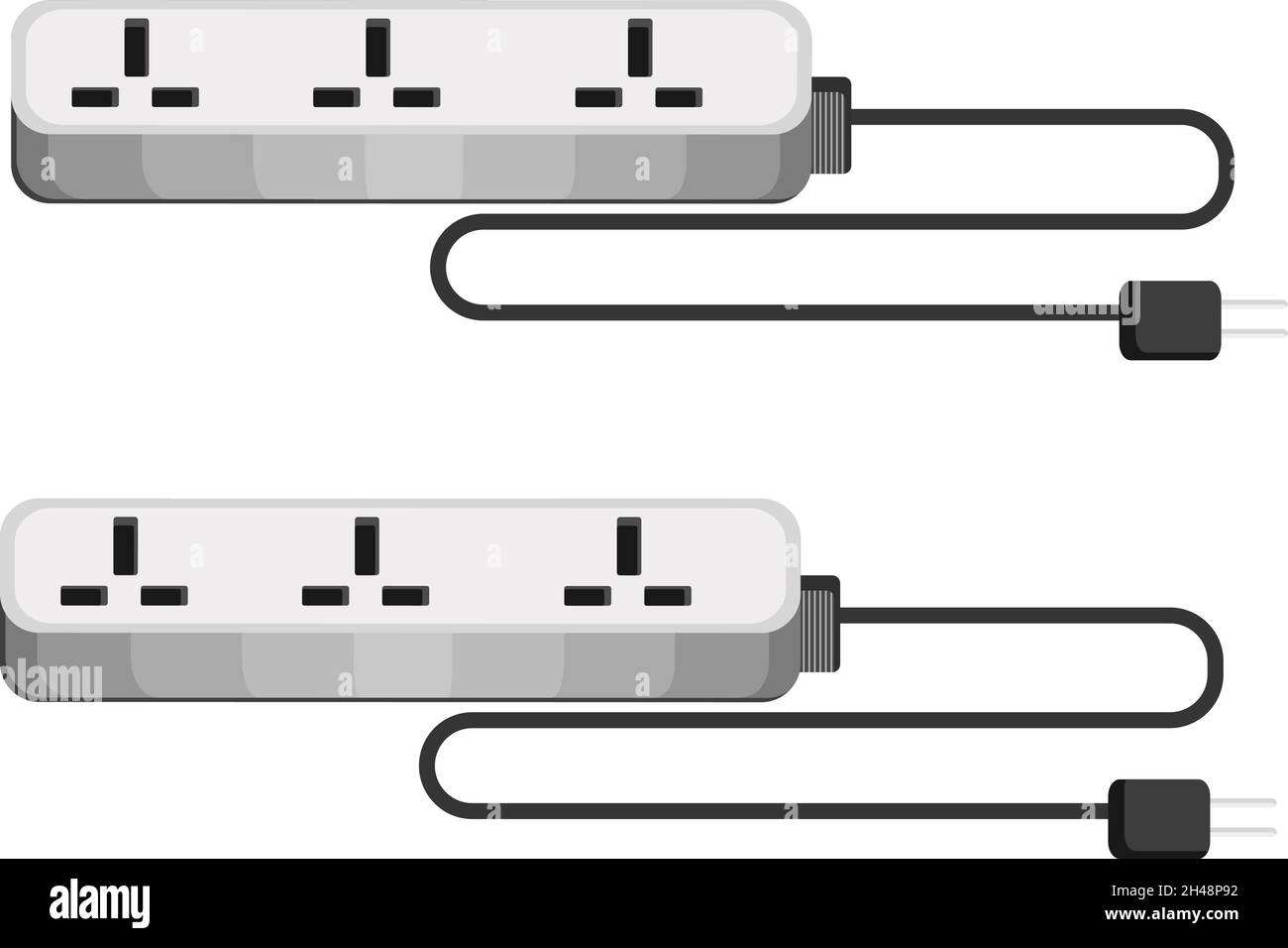Extension board, illustration, vector on a white background Stock ...