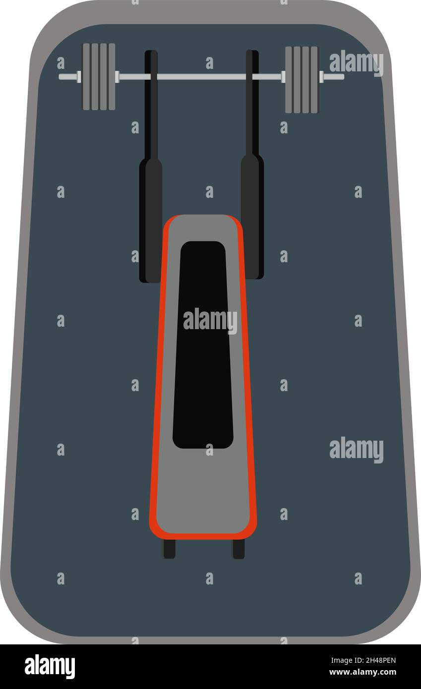 Gym machine, illustration, vector on a white background Stock Vector ...