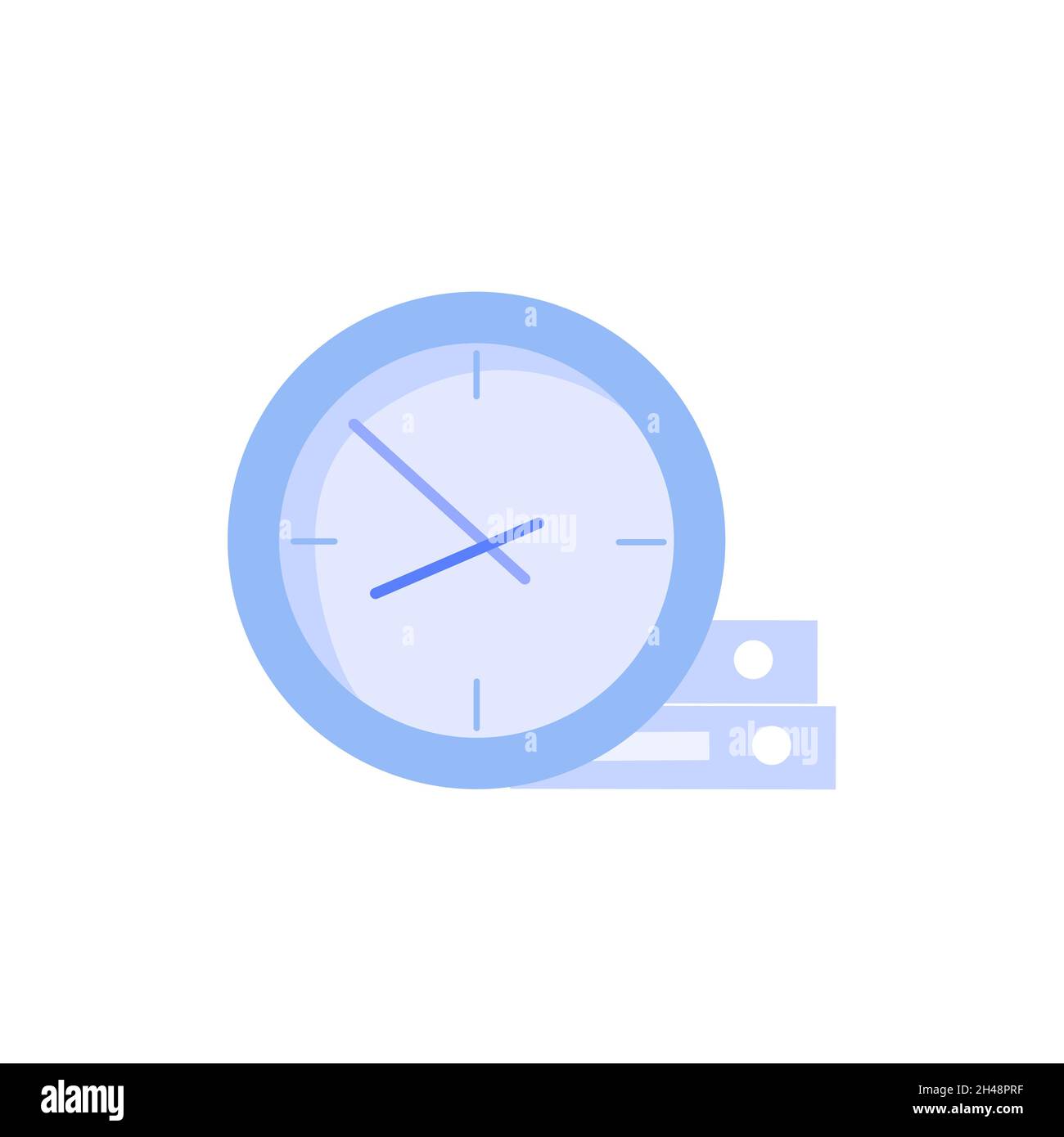 Flat cartoon clock,time tracking and following daily schedule vector ...
