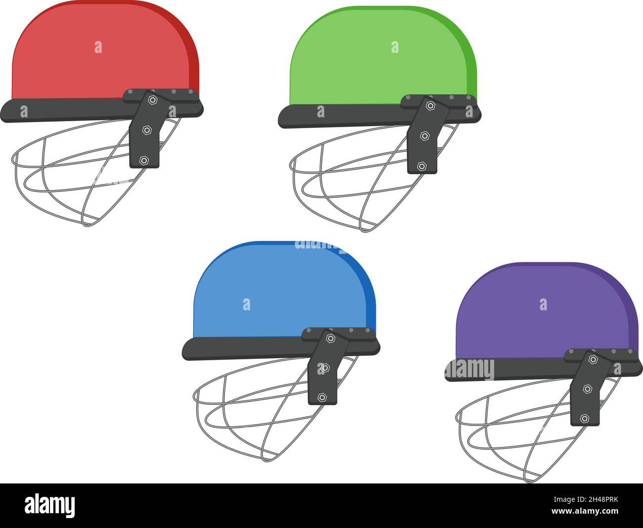 Colorful helmets Stock Vector Images - Alamy