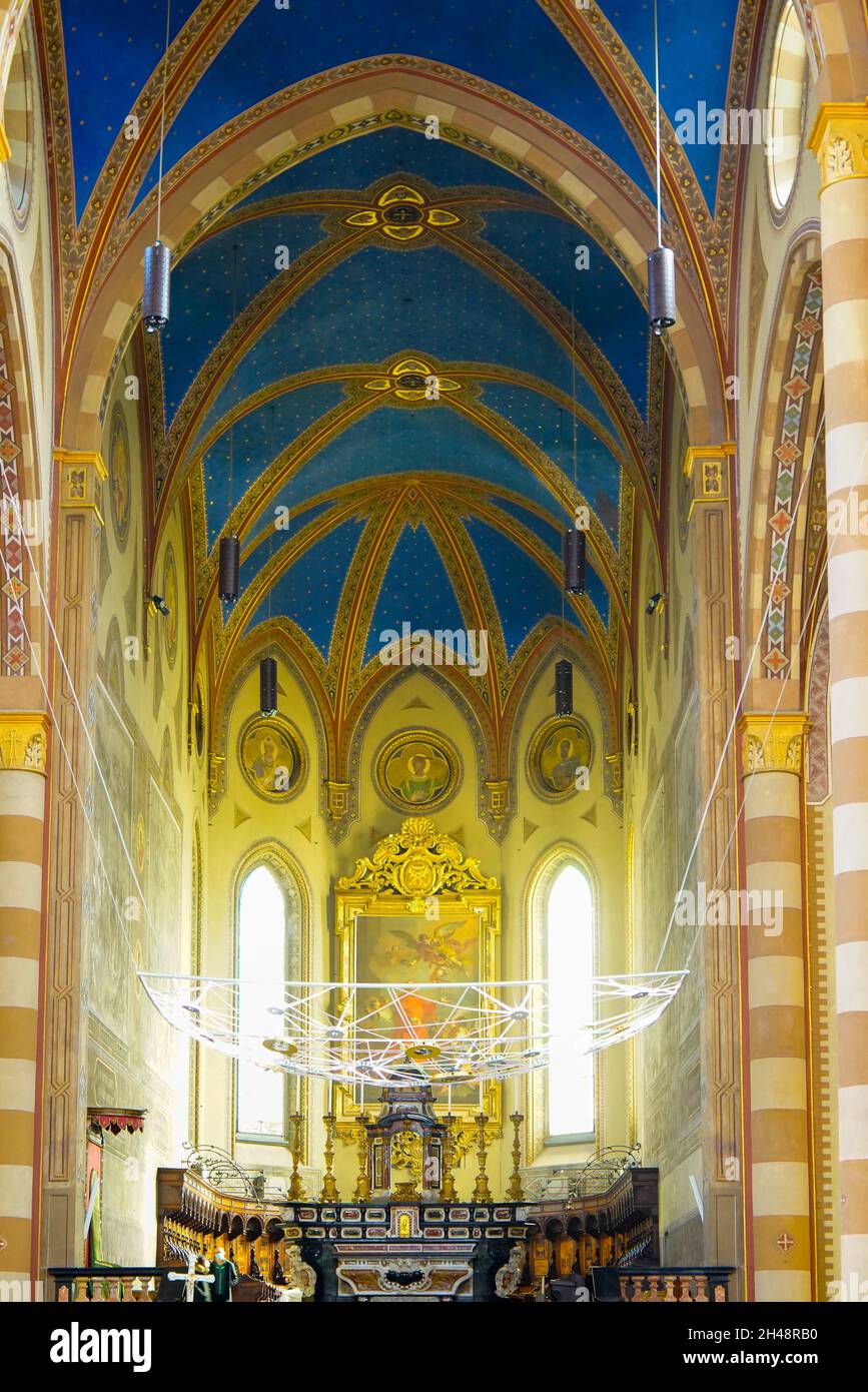 Central part of a church (nave) Cattedrale di San Lorenzo in Alba ...