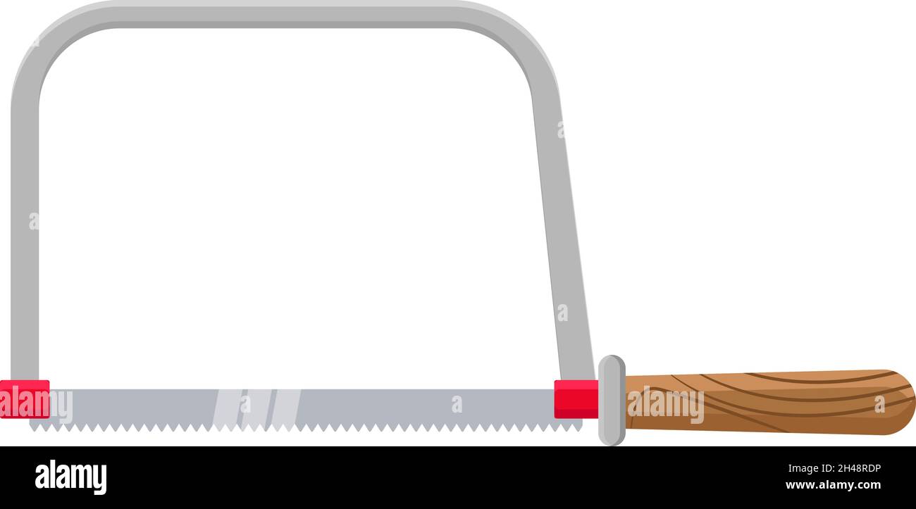 Sharp hand saw, illustration, vector on a white background Stock Vector ...