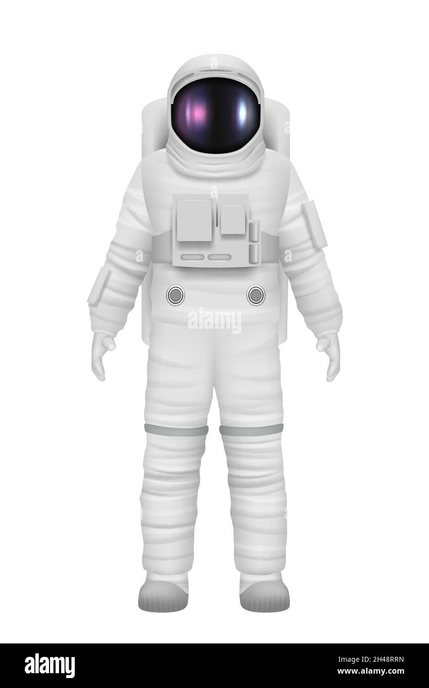 Astronaut realistic. Space travelers professional costume cosmos ...