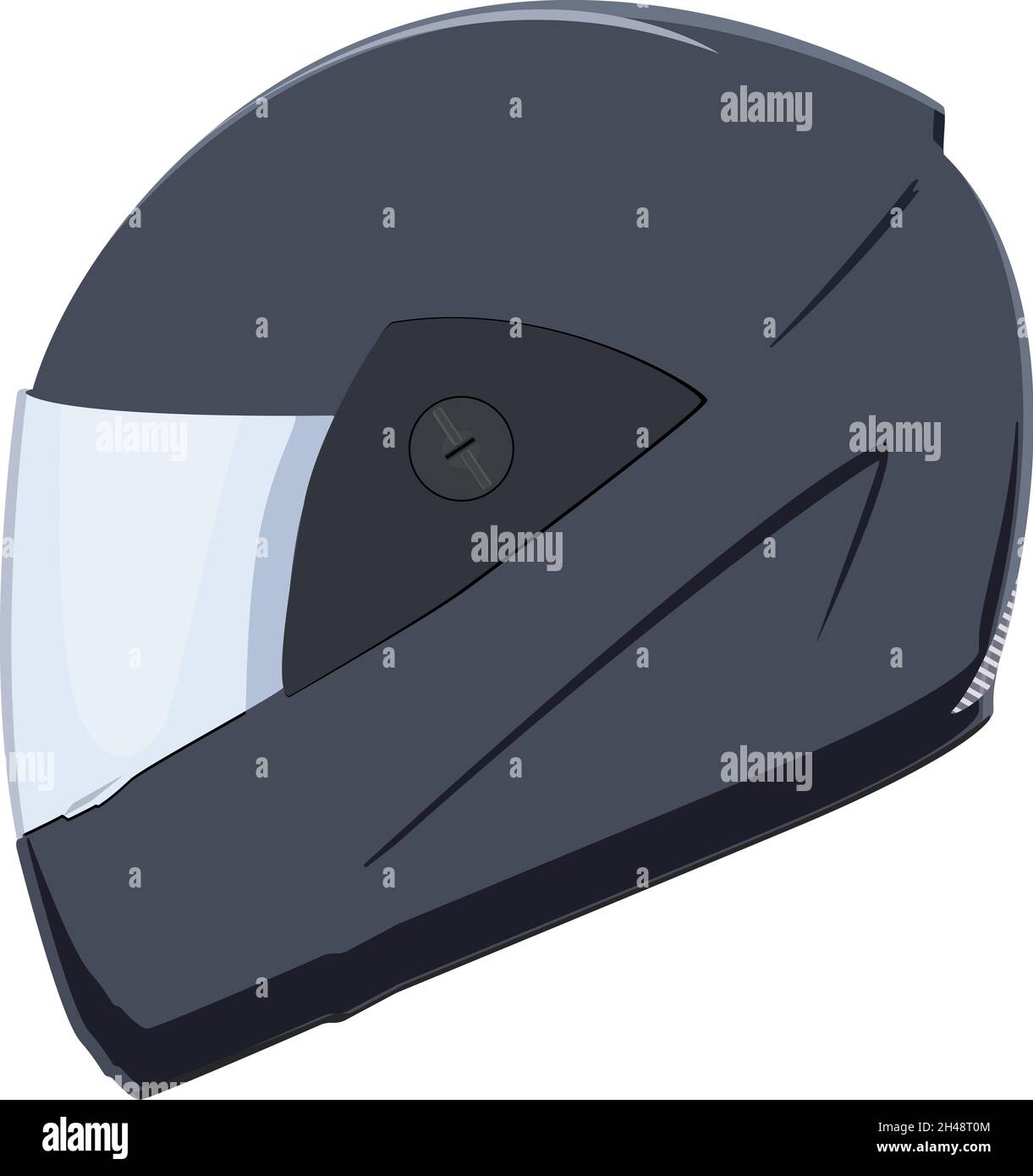 Motor helmet, illustration, vector on a white background Stock Vector ...