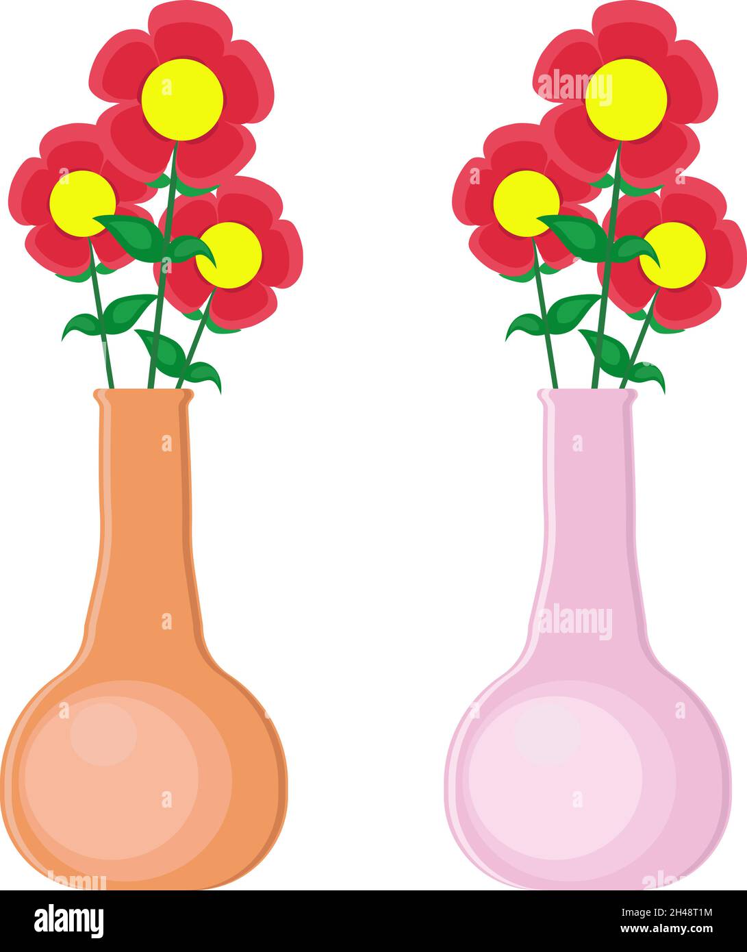 Plant pots isolated Stock Vector Images - Alamy