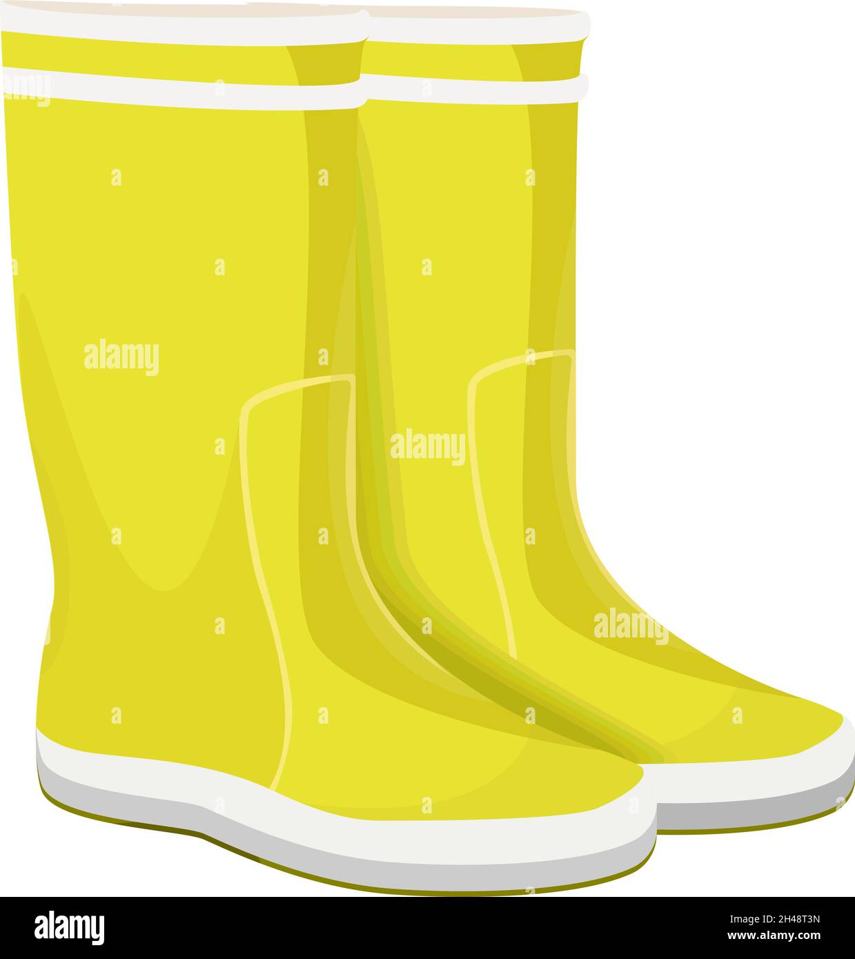 Garden boots, illustration, vector on a white background Stock Vector ...