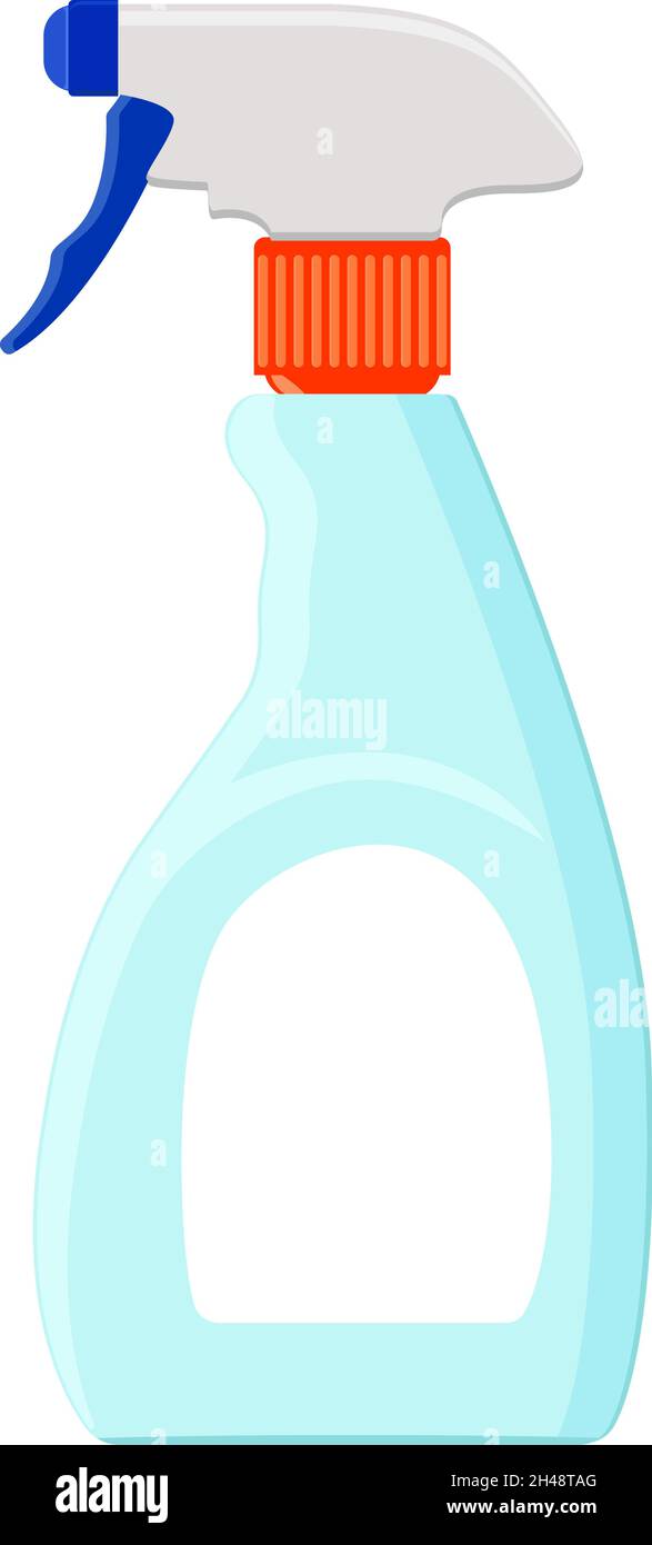 Toilet cleaner bottle, illustration, vector on a white background Stock ...