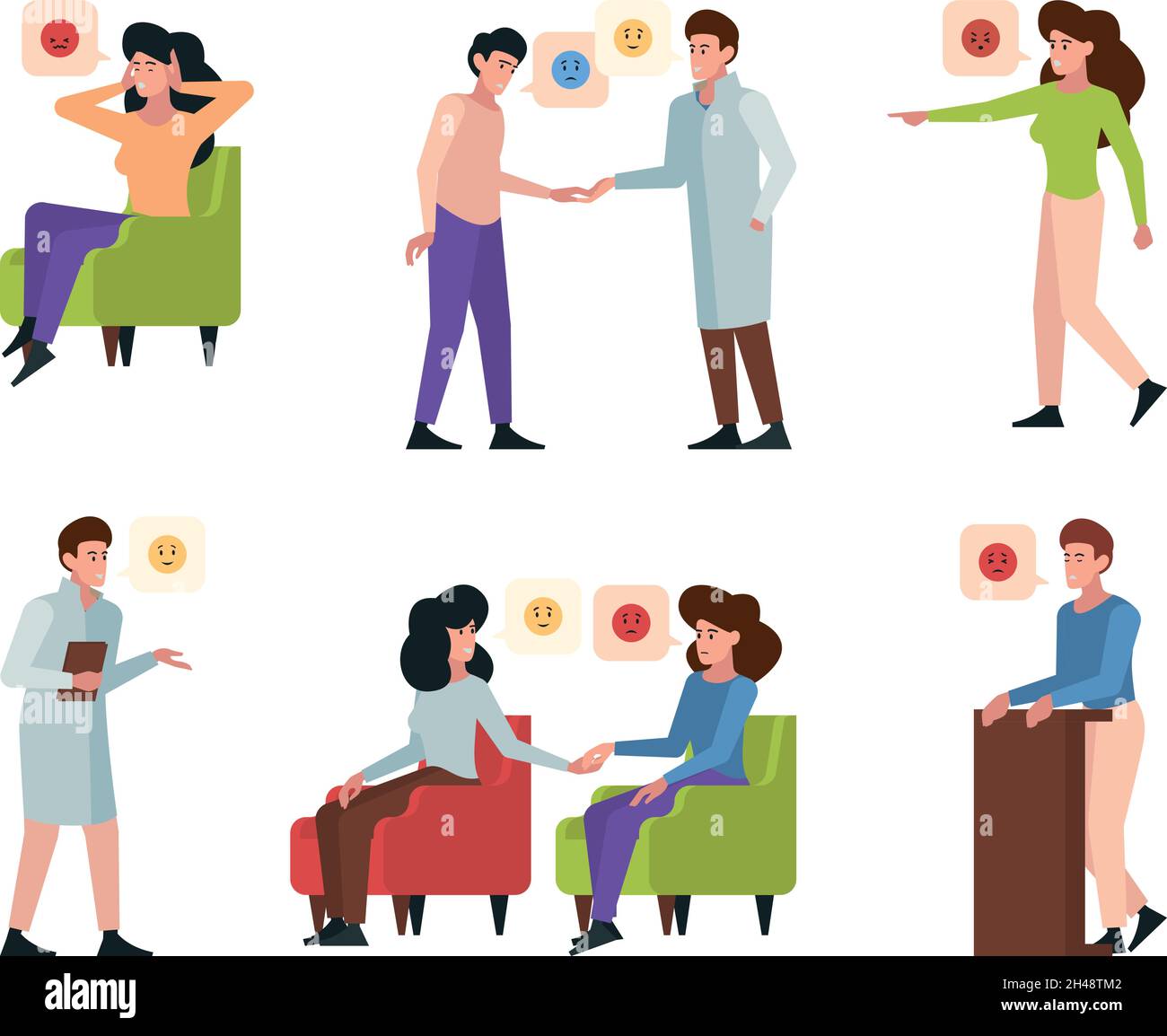 Therapy. Patients talking with doctor adult psychologist therapy ...