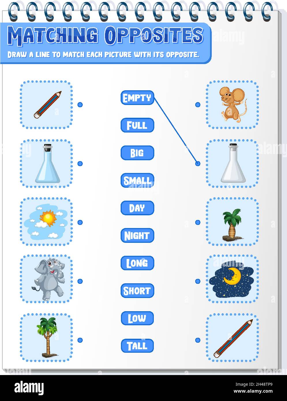 Game template matching kids illustration Cut Out Stock Images ...