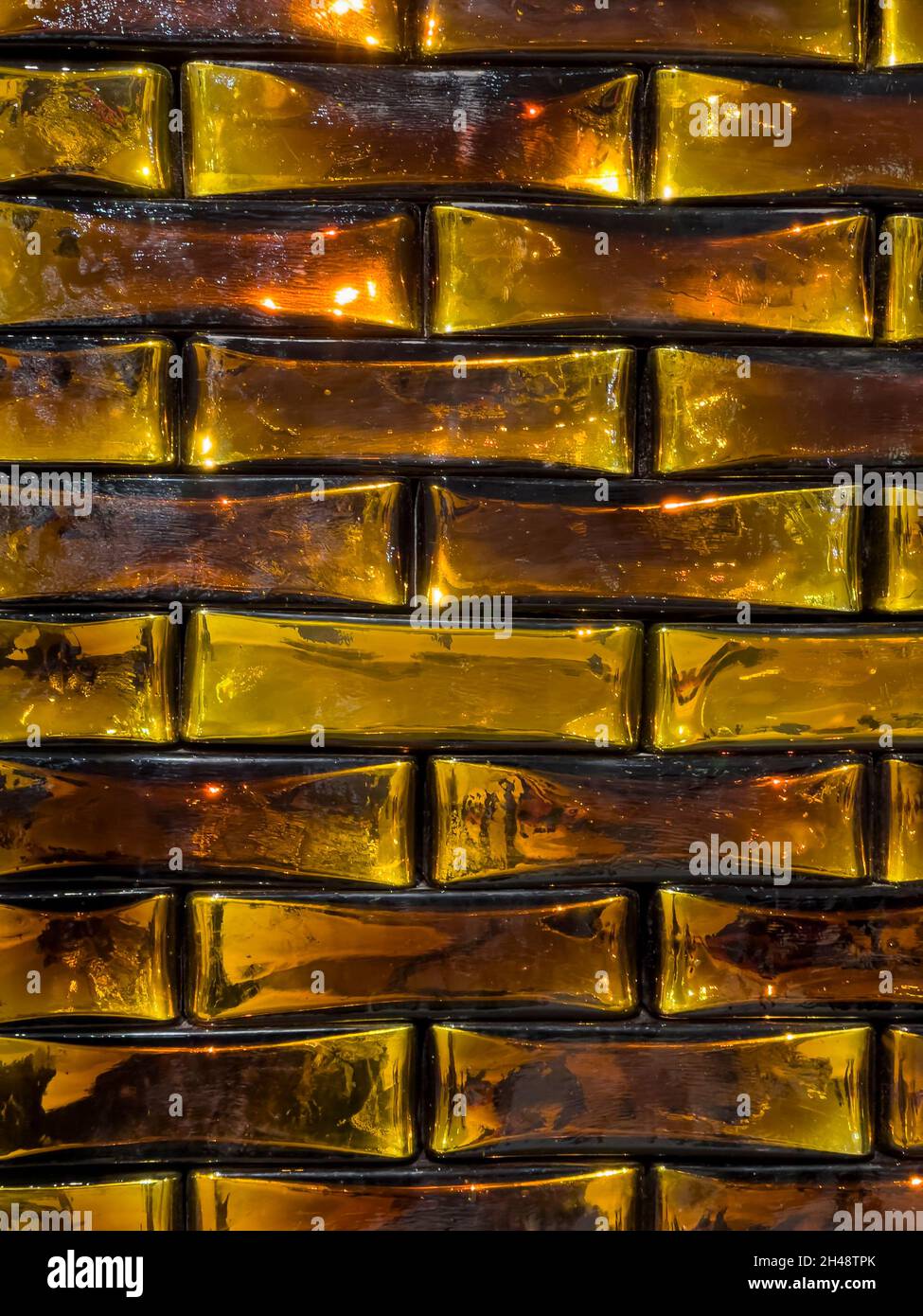 Brown glass bricks, abstract illustration - stock illustration Stock ...